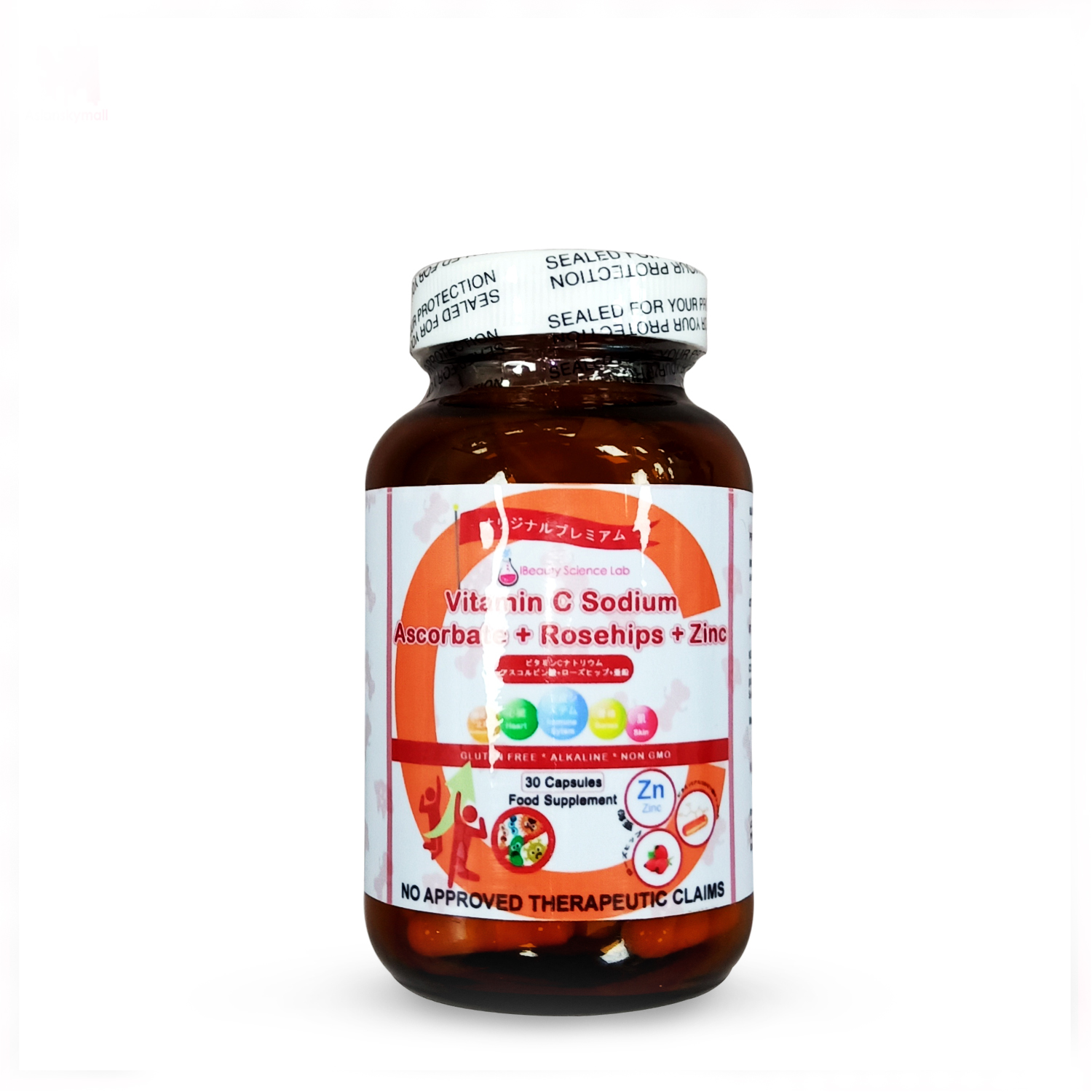 iBeauty Science Lab Vitamin C Sodium Ascorbate + Rosehips + Zinc ...